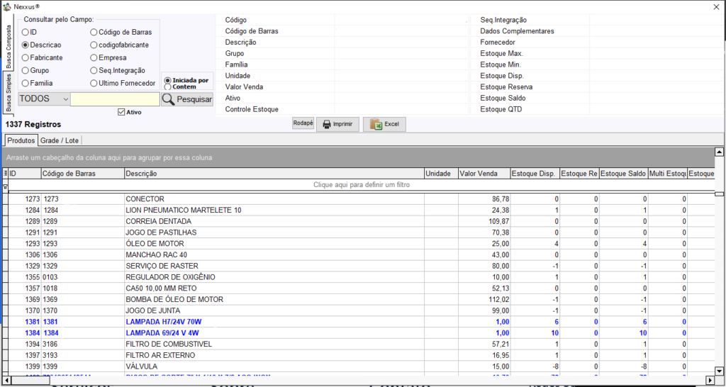 Nexxus PDV – Nexxus – ERP